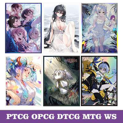 符文战场卡套WS万智妹套宝可黑白双翼OPCG影之诗海贼67x92卡牌套