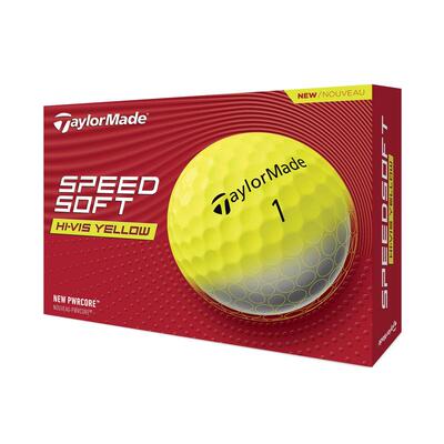海外代购Taylormade高尔夫球击球柔软爆发速度高可视黄色