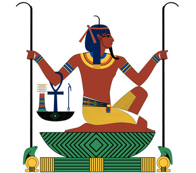 R949古埃及神像矢量图（Egyptian deities）（SVG+JPG）高清图库