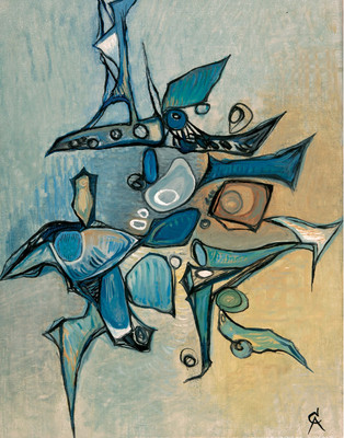 YC444【德国】罗尔夫·卡瓦里（Rolf Cavael ）抽象绘画版画图库.