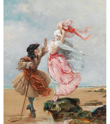 C329【法国】Georges Jules Victor Clairin 绘画版画网传图库.