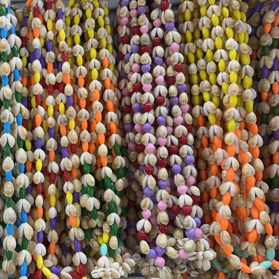 海螺贝壳工艺品新款七彩项链海边旅游区纪念品送女友创意手工礼品