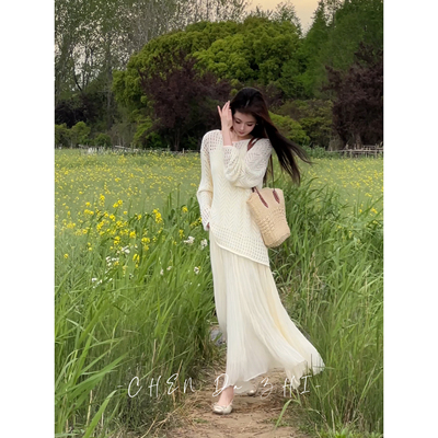 新款时尚气质高腰网纱半身裙