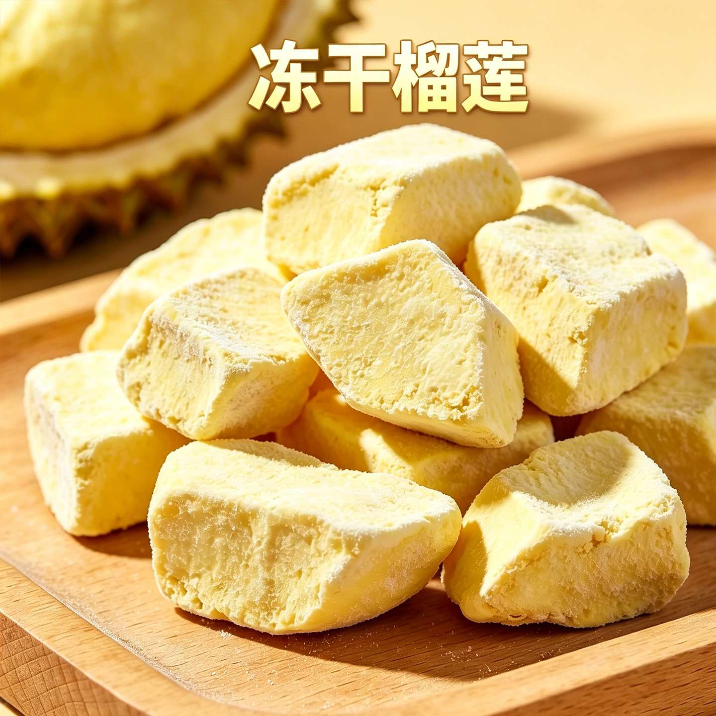 四季屋冻干榴莲干榴莲块脆500g批发小包装泰国网红零食榴莲冻干