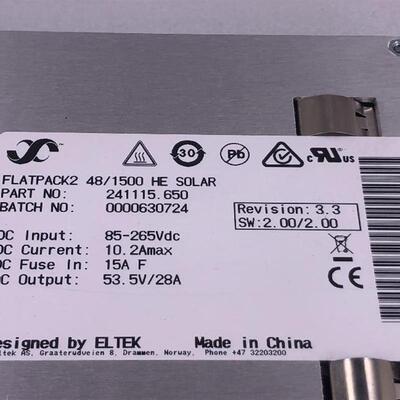 ELTEK易达FLATPACK248/1500 HE SOLAR241115.650通信电源整流询价