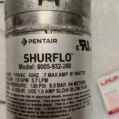 美国进口正品SHURFLO赛福乐水泵 8005-932-260  115V隔膜泵询价