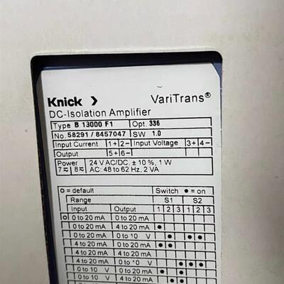 Knick  B 13000 F1  VariTrans隔离模块放大器全新