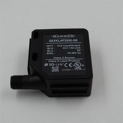 全新原装美国BANNER邦纳Q5XKLAF2000-Q8激光测距感测器803693询价