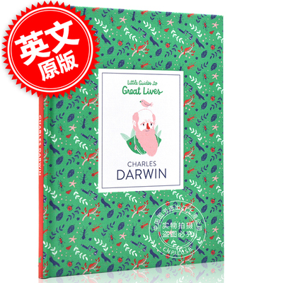 现货 给孩子的名人传记绘本小百科 查尔斯达尔文  英文原版 Little Guide to Great Lives: Charles Darwin 精装 小指南大人物