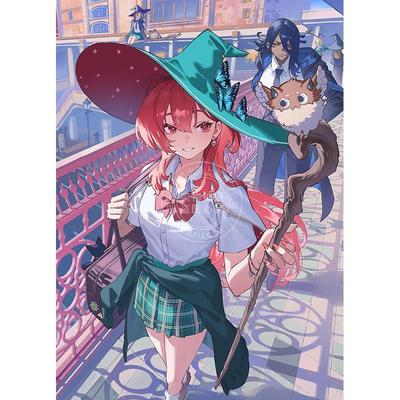 预售 进口日文 插画师毛毛原创角色设计插图艺术作品集 CHARACTERS! モグモ Artworks 机动战士高达 水星的魔女、赛车初音未来GT