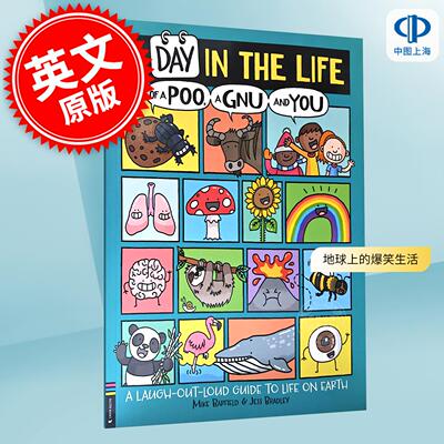 现货 地球上的爆笑生活 便便、树懒和你的一天 迈克·巴菲尔德 儿童科普读物 英文原版 A Day in the Life of a Poo, a Gnu and Yo