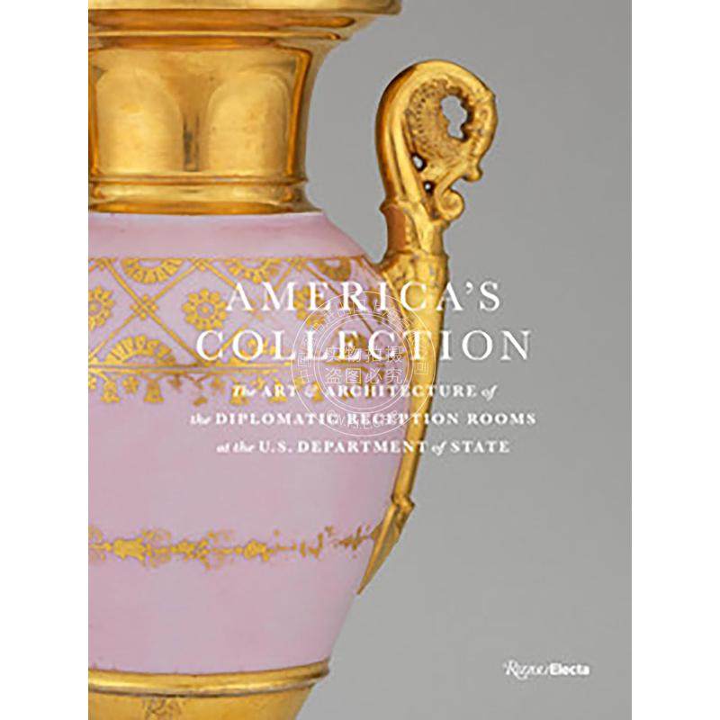 现货美国收藏：美国国务院外交接待室的艺术和建筑 Virginia B. Hart弗吉尼亚·B·哈特美国外交接待室摄影和文字记述英文原_虎窝淘