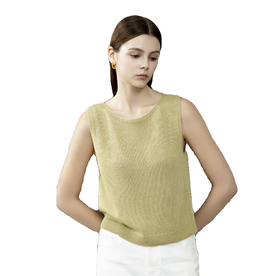 喀啦CARABLUE 气质百搭简约修身无袖针织吊带KB241MKV0015