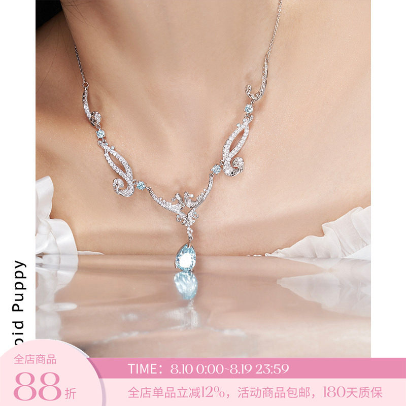 PP《忒提斯》法式重工925纯银项链女宫廷风小众轻奢高级感锁骨链