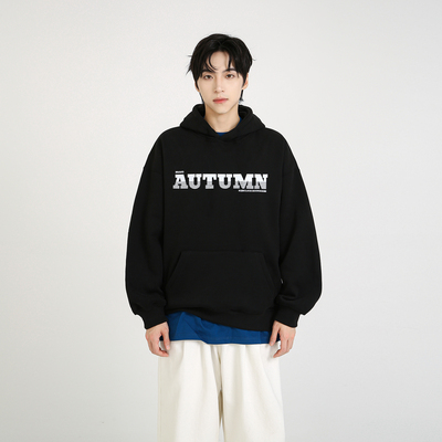 NineteenAutumn男款卫衣美式重磅基础款百搭宽松上衣连帽套头潮牌