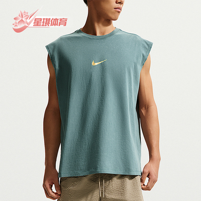 Nike/耐克正品夏季男士透气简约圆领轻盈亲肤背心T恤IH1976-382
