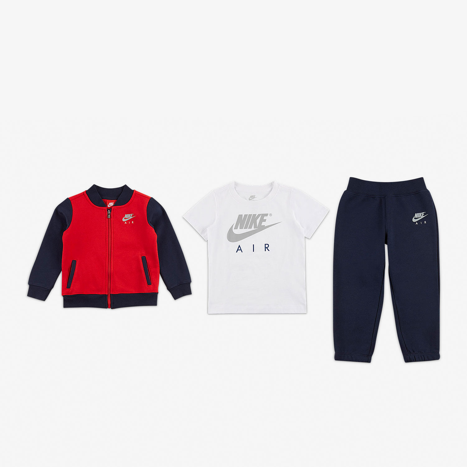 Nike/耐克正品AIR FLEECE THREE-PIECE 婴童套装起绒三件套HA3339