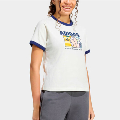 Adidas/阿迪达斯正品套头运动圆领短袖T恤经典新款短袖T恤KC8603