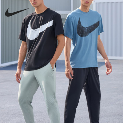 Nike/耐克正品Dri-FIT男士圆领宽松耐穿透气短袖T恤FZ1065-429