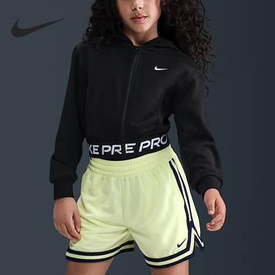 Nike/耐克正品Dri-FIT大童连帽时尚短款休闲外套HQ9312-011