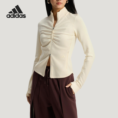 Adidas/阿迪达斯正品春季女士短款修身经典时尚休闲外套KU5384