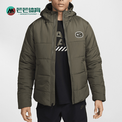 耐克男士保暖宽松复古运动棉服