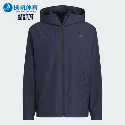 Adidas/阿迪达斯正品2025新款男女同款运动梭织宽松外套KA9310