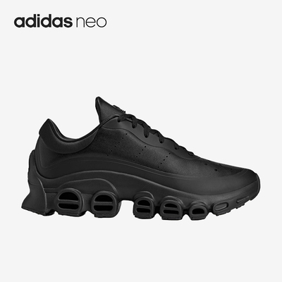 Adidas/阿迪达斯正品三叶草男女黑色网面鞋经典舒适跑步鞋KI9522