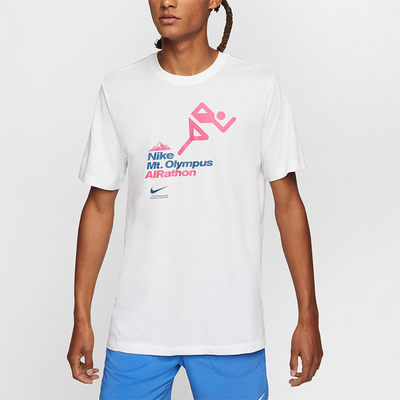 耐克男士跑步潮流针织短袖T恤