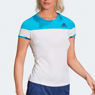 Adidas/阿迪达斯正品2025女士舒适圆领透气训练运动短袖T恤FT9715