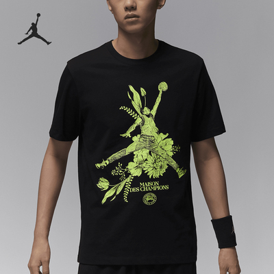 Nike/耐克正品JORDAN男士休闲印花圆领运动短袖FZ1929-010