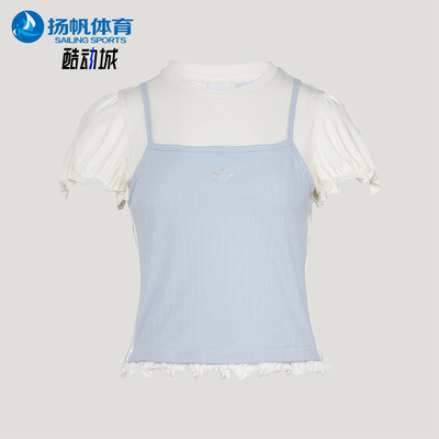 Adidas/阿迪达斯正品三叶草女士日常休闲经典运动短袖T恤KY3298