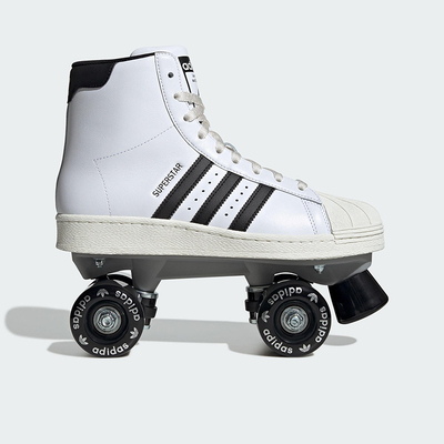 Adidas/阿迪达斯正品SUPERSTAR82SKATE新款经典双排轮滑鞋JS4038
