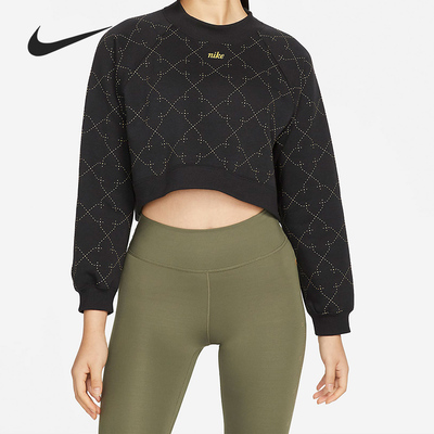Nike/耐克官方正品休闲女子时尚圆领运动训练套头卫衣DM7281-010