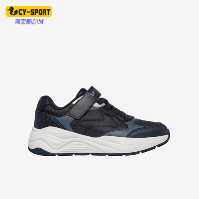 斯凯奇大童厚底魔术贴耐磨运动鞋