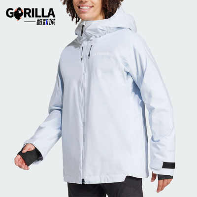 阿迪达斯男女款透湿夹棉滑雪服