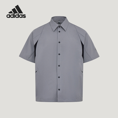 Adidas/阿迪达斯官方正品FOSHORTSLEVET-SHIRT男短袖衬衫KY5647