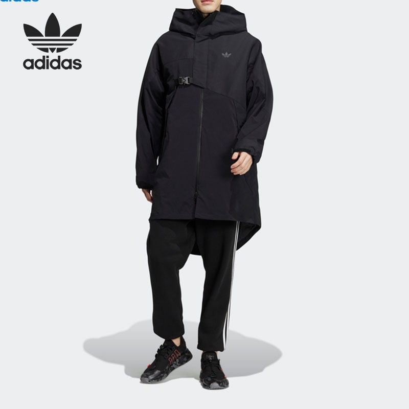 Adidas/阿迪达斯正品三叶草男子工装连帽运动风衣外套 HE6622