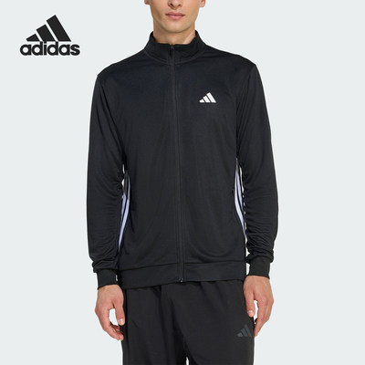 Adidas/阿迪达斯正品春秋男士立领运动健身夹克外套KA3481
