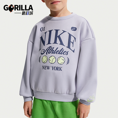 Nike/耐克正品Tennis Lifestyle小童休闲圆领印花卫衣IR8104-057