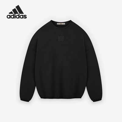 Adidas/阿迪达斯官方正品新款男士宽松透气圆领卫衣套头衫IS8706