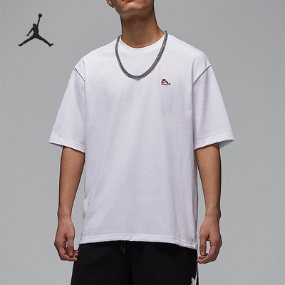 Nike/耐克正品JORDAN男士宽松透气圆领休闲运动短袖T恤HJ2327-100
