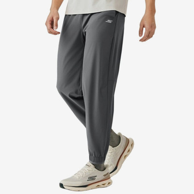 Skechers斯凯奇正品男梭织系带中腰速干束脚长裤P226M027-013P