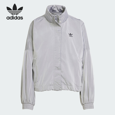 Adidas/阿迪达斯正品三叶草女士宽松透气立领夹克外套JD2584