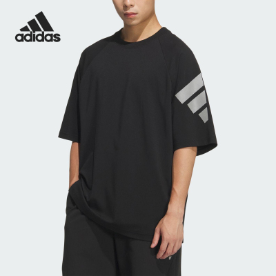 Adidas/阿迪达斯正品2025夏季款男士宽松休闲日常短袖KH1485