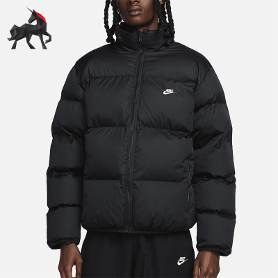 Nike/耐克正品Sportswear男士立领保暖宽松经典棉服FB7368-010