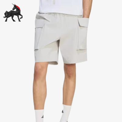 Adidas/阿迪达斯正品WOVEN纯色梭织中腰休闲经典短裤男短裤KX4877