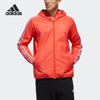Adidas正品男子运动梭织夹克外套