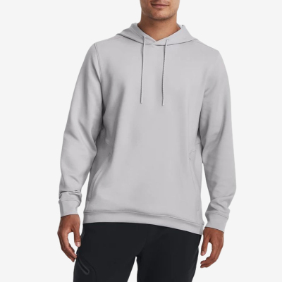 UA/安德玛正品2025新款男士高弹舒适训练运动连帽卫衣1379668-014