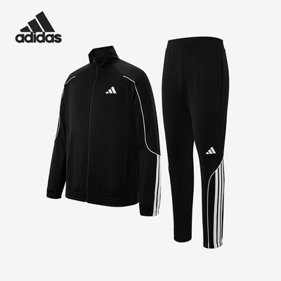 Adidas/阿迪达斯正品春秋男女运动立领复古长袖长裤套装JN1817
